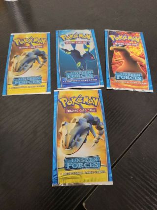 Pokemon EX Unseen Forces Empty Booster Pack Art | #39376802