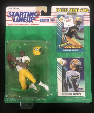 1993 STERLING SHARPE Starting Lineup Rookie NFL PACKERS Card | #68128725