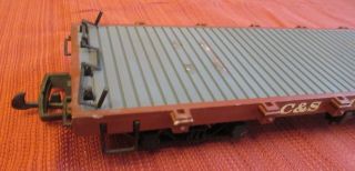 BACHMANN BIG HAULERS G SCALE C & S LOG FLAT CAR Colorado Southern ...