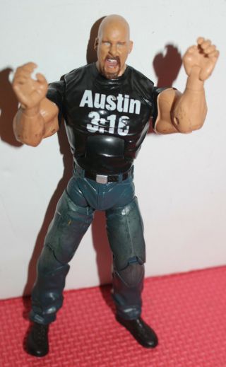 WWE Stone Cold Steve Austin Deluxe Aggression Jakks Pacific Action ...