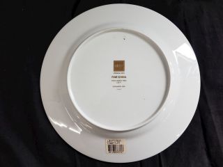 Mikasa Parchment Red Dinner Plates 10 3/4 " Set Of 4 Gold Scrolls Cond ...