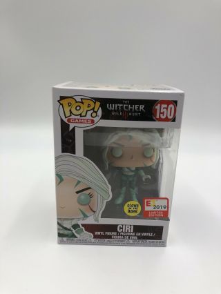 Funko POP 150 The Witcher Wild Hunt Ciri Magic Glow In The Dark E3 2019 ...