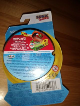 JAKKS SONIC THE HEDGEHOG SONIC BOOSTER SPHERE For Pinball Track Set ...