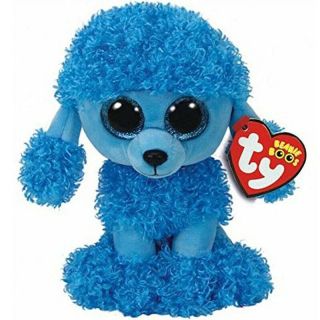 Ty Beanie Boos MANDY The Blue Poodle Dog 6 " Plush Stuffed Animal ...